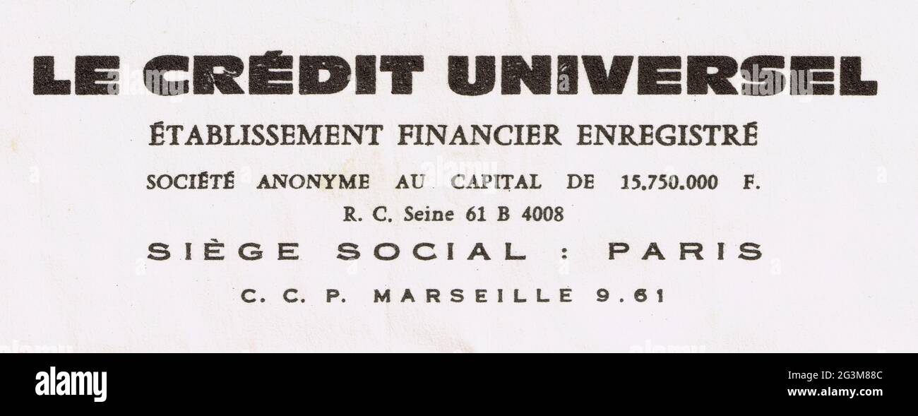 Old document, France Stock Photo - Alamy