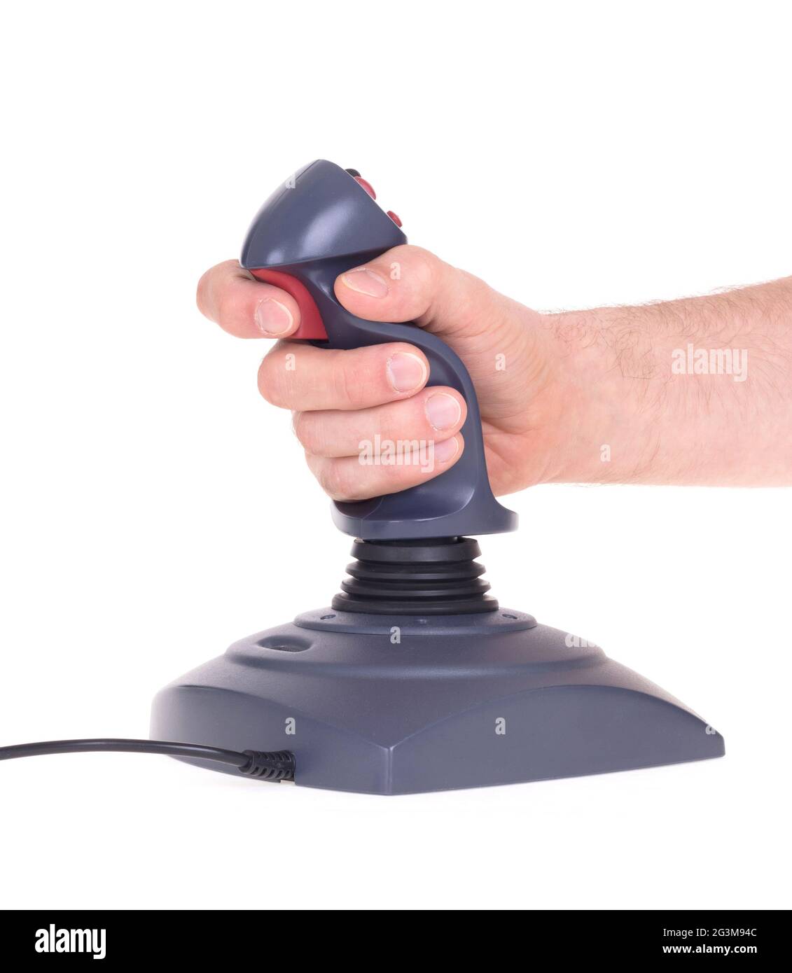 Hand holding gaming joystick Stock Photo - Alamy