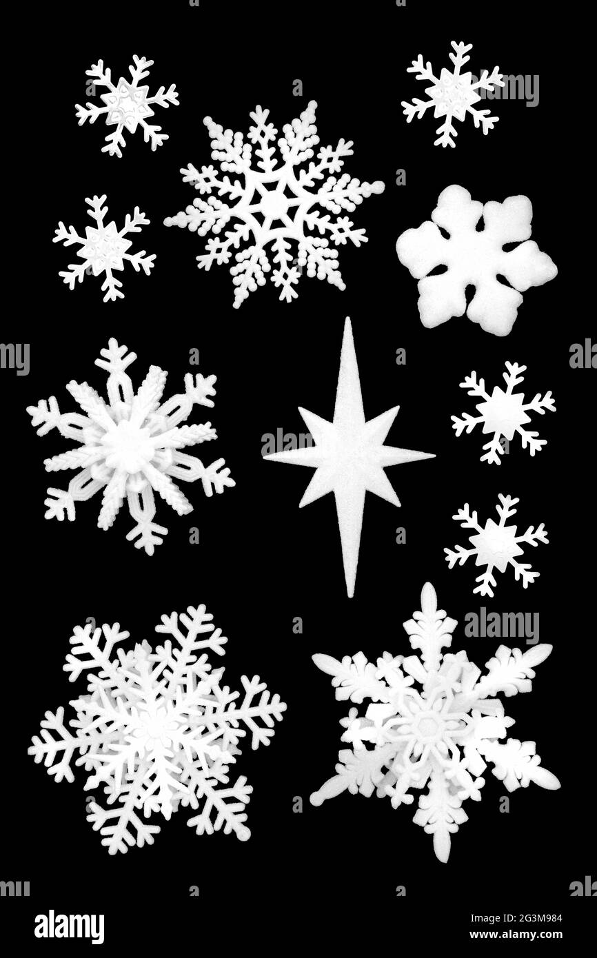 Christmas background decorations top Black and White Stock Photos ...
