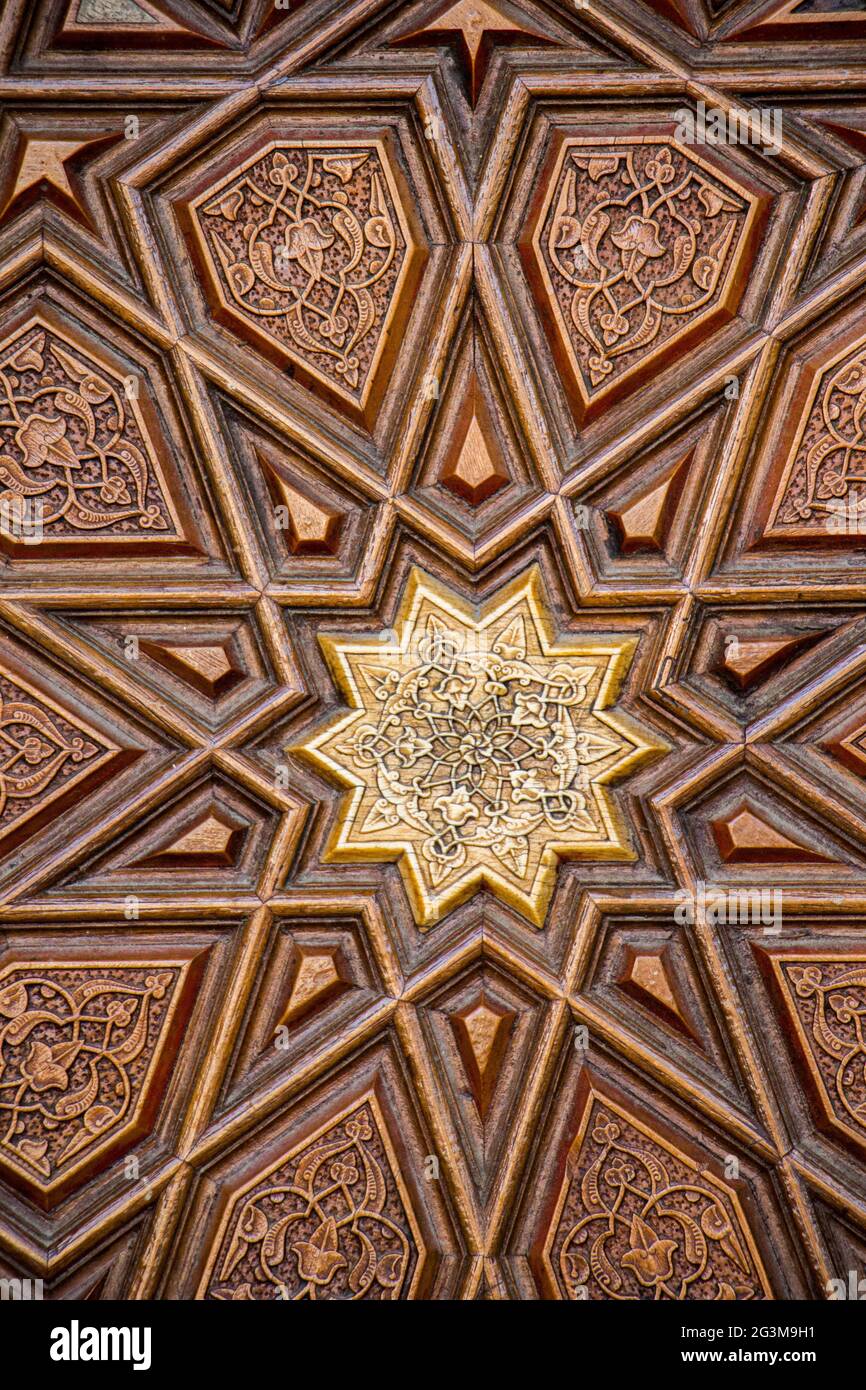 Ottoman Turkish art with geometric patterns Stock Photo - Alamy