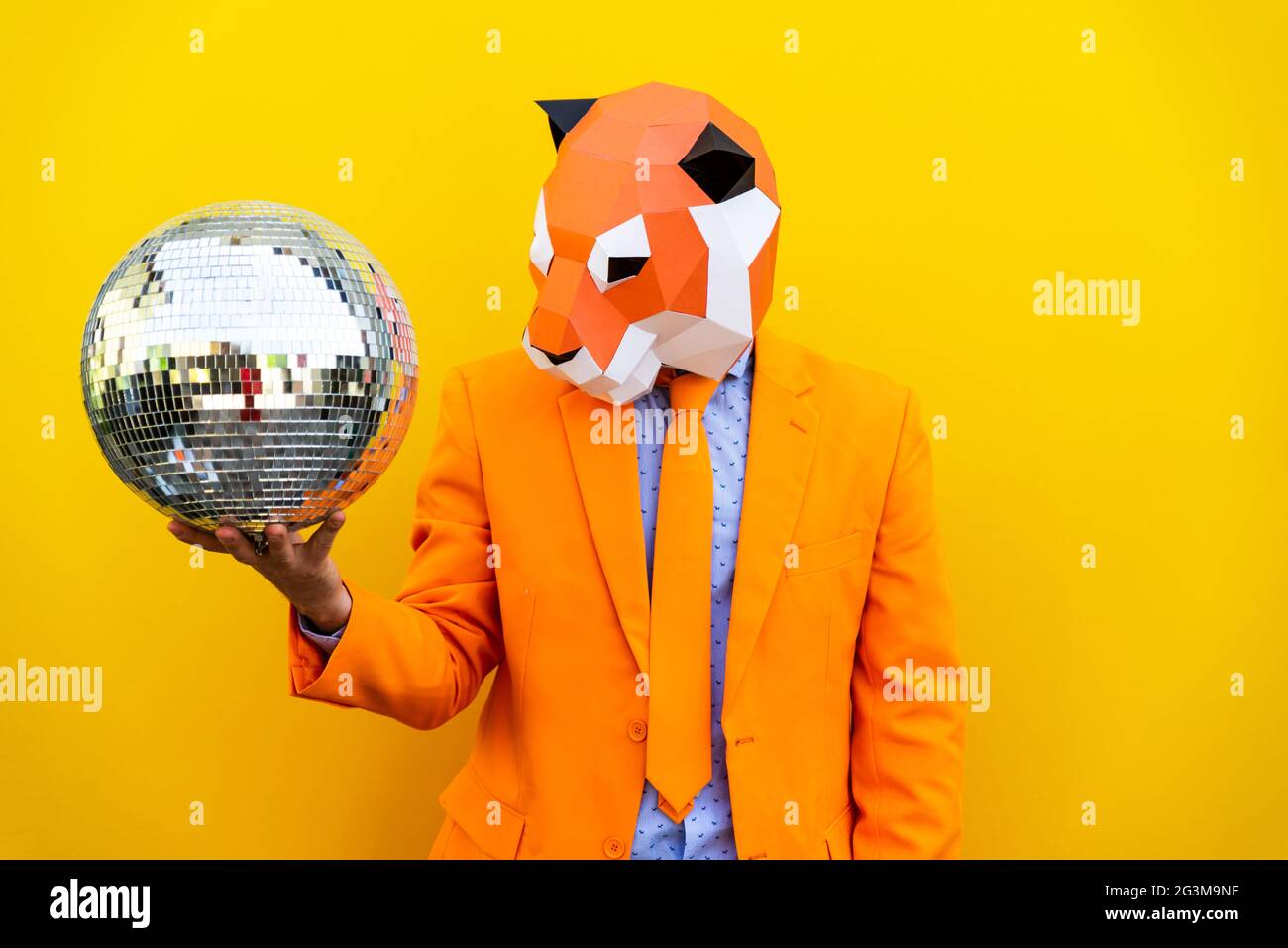 3d man party disco ball hi-res stock photography and images - Alamy