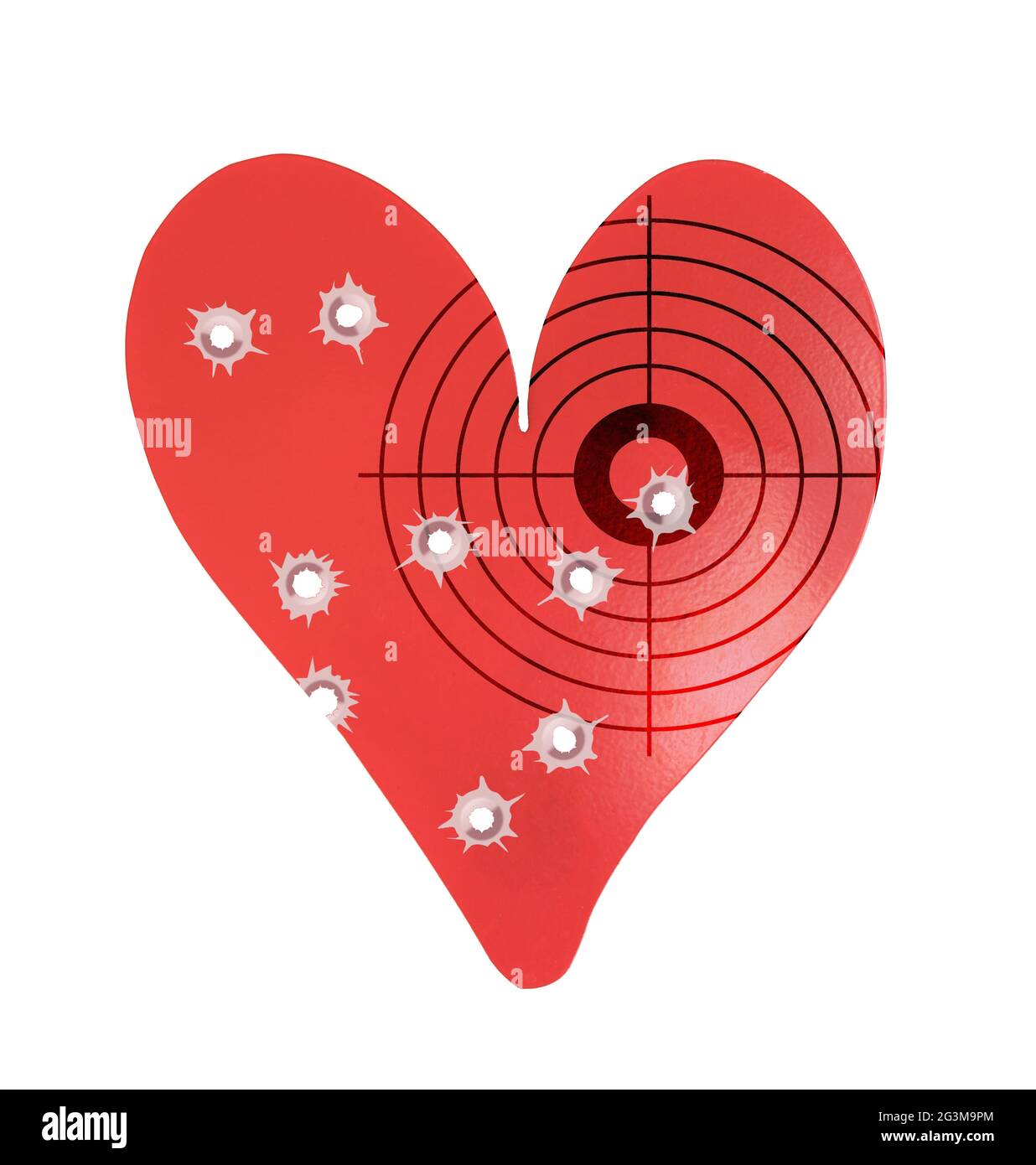 Steel target in shape hi-res stock photography and images - Alamy