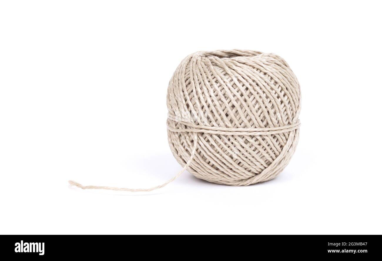Small ball of rope isolated Stock Photo - Alamy