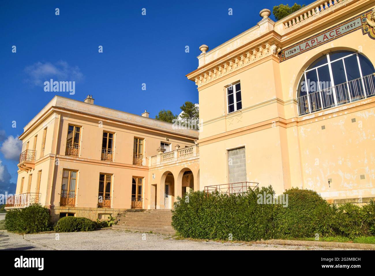 Cote d'Azur Observatory on Mount Gros, Nice, South of France Stock ...