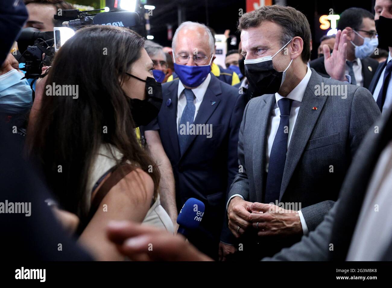 French President Emmanuel Macron at The Viva Technology at The Expo ...