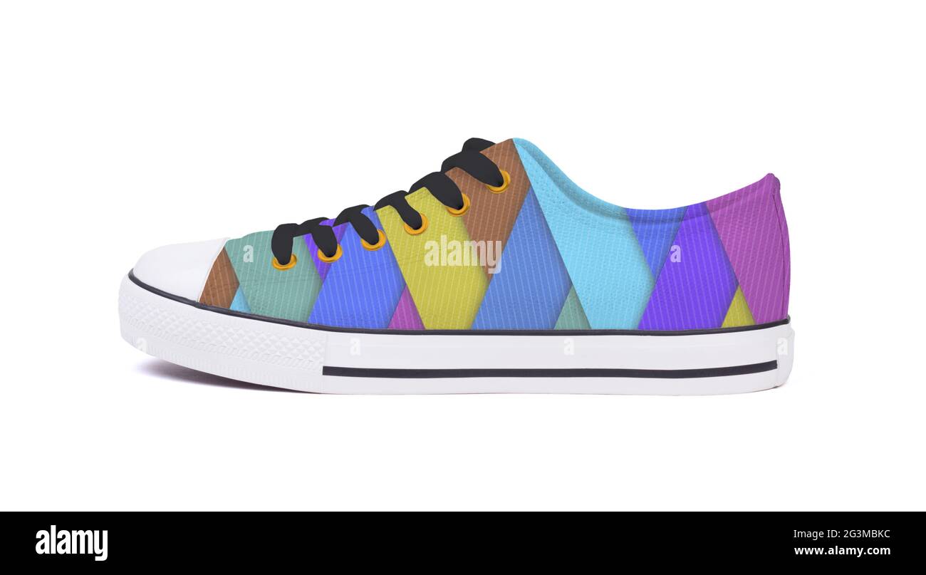 New sneaker shoe - Lines Stock Photo - Alamy