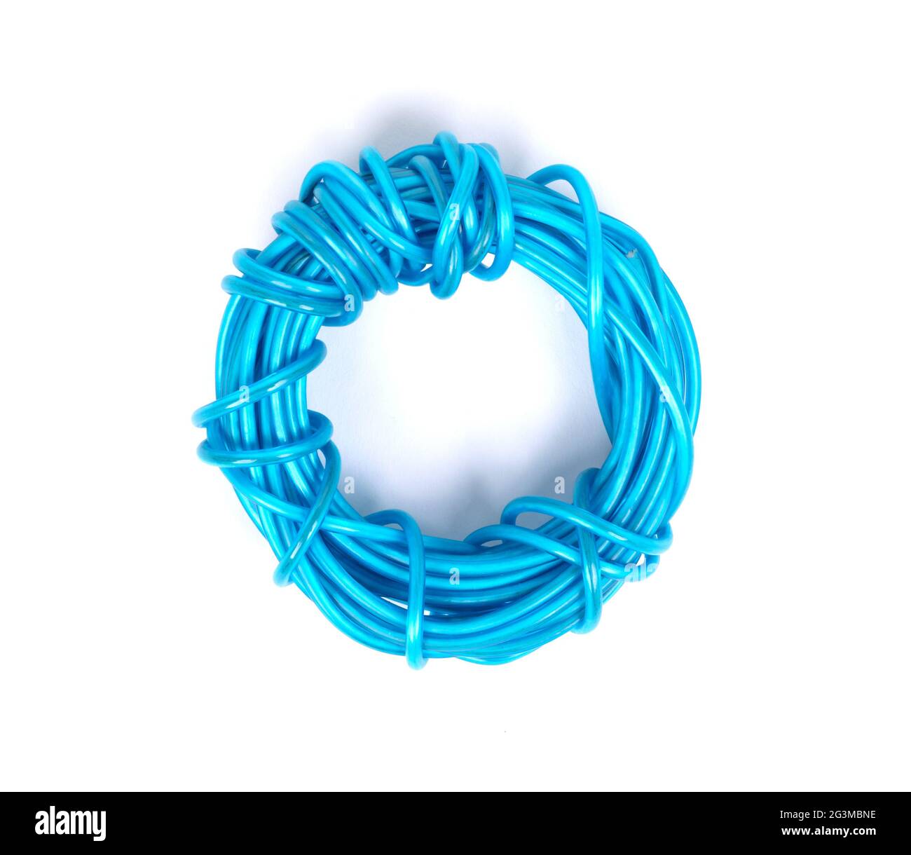 Rolled up clothes line Stock Photo - Alamy