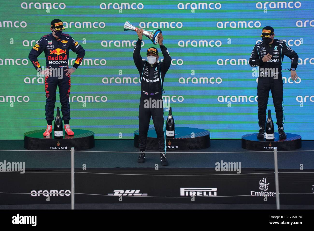 Formula 1 Aramco Gran Premio De Espana 2021. Lewis Hamilton of Mercedes ...