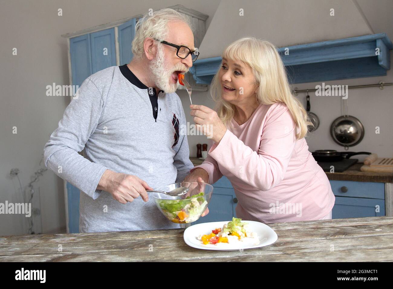 Elderly woman husband having fun hi-res stock photography and images ...