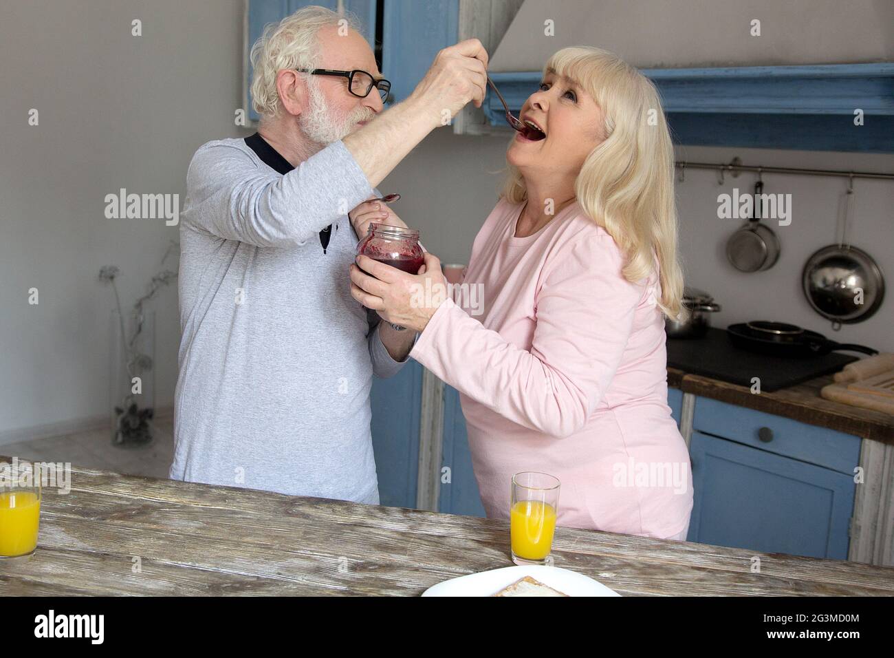 Elderly woman husband having fun hi-res stock photography and images ...