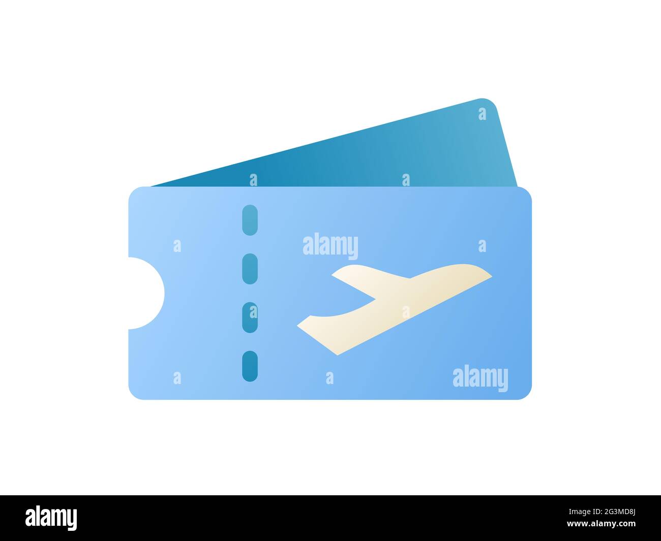 ticket flight single isolated icon with smooth style vector ...