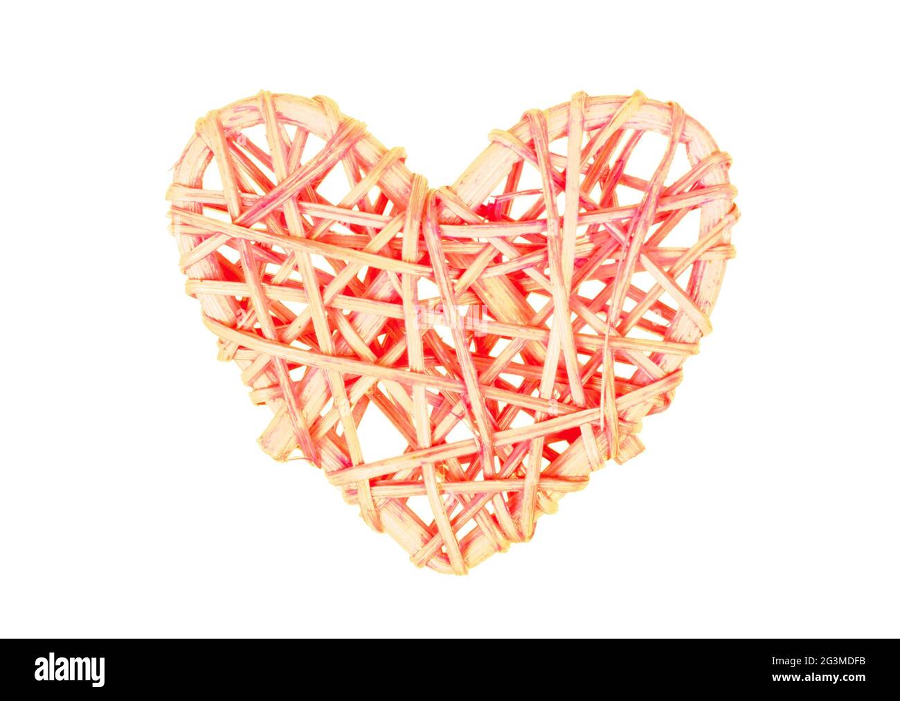 Small heart isolated - Bright orange Stock Photo - Alamy