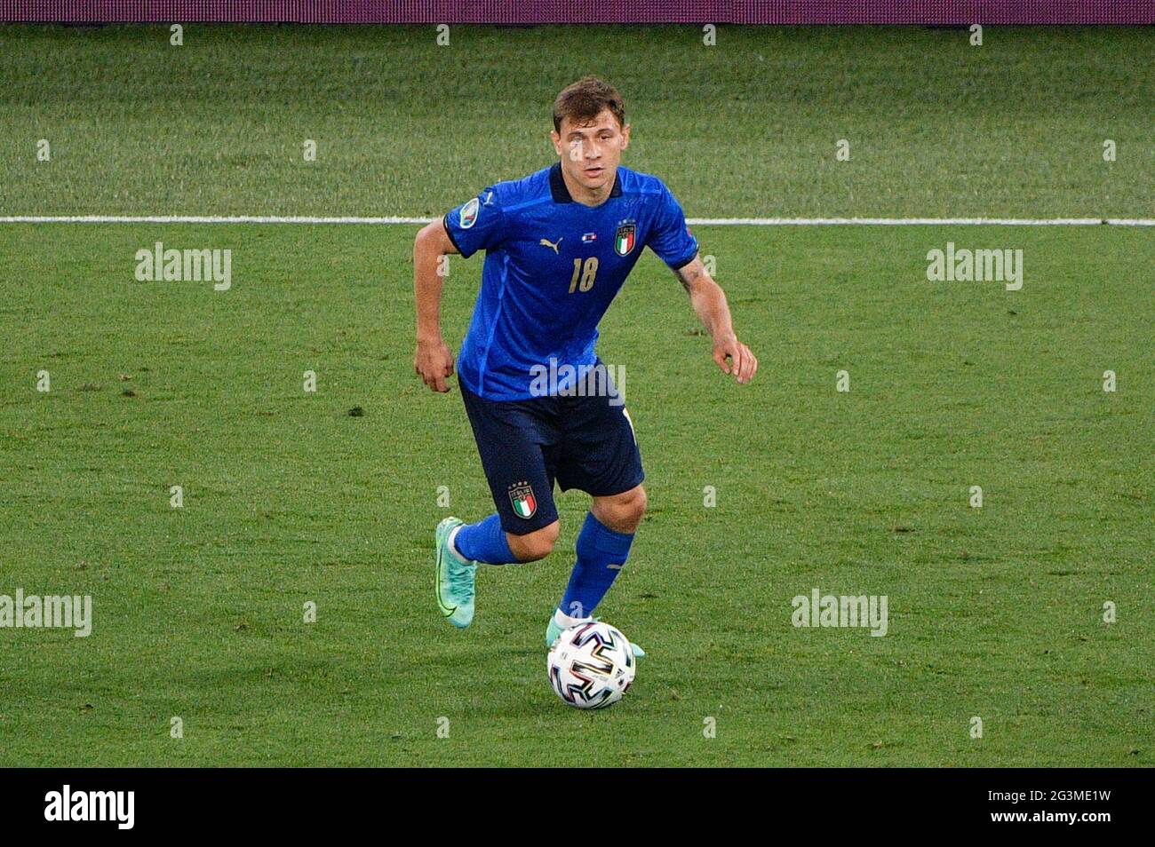 Nicolo' Barella of Italy seen in action during the UEFA Euro 2020 Group ...
