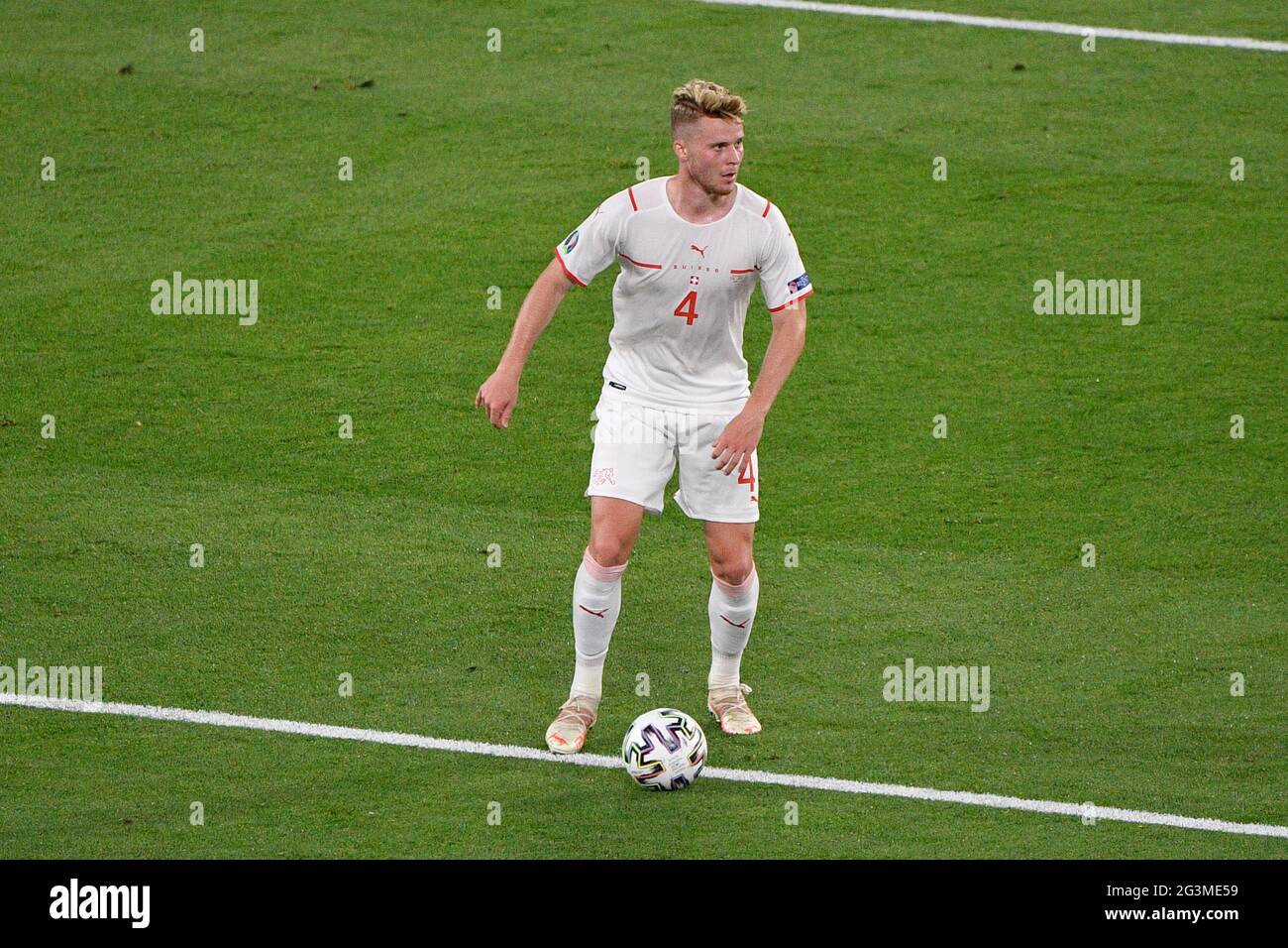 Rome, Italy. 16th June, 2021. Nico Elvedi of Switzerland seen in action ...