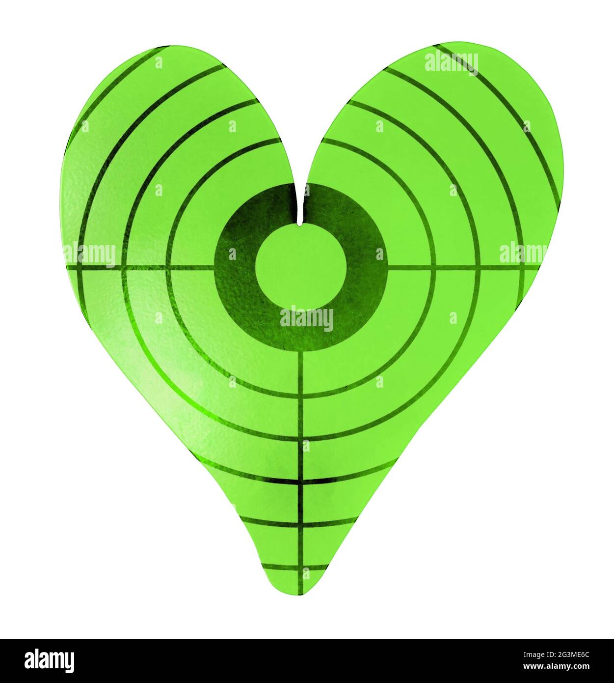 Target on a metal heart-shaped object Stock Photo - Alamy