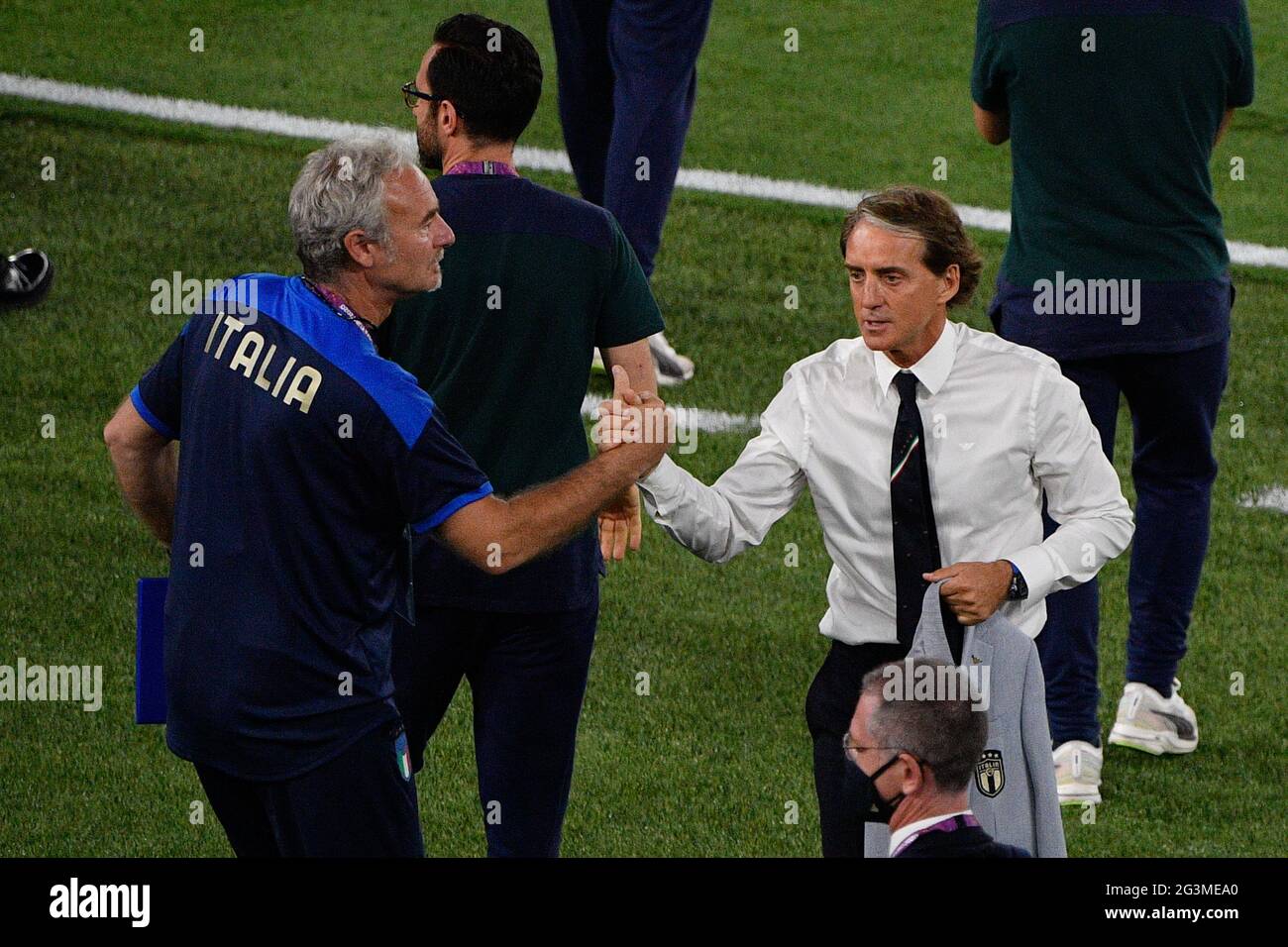 Rome, Italy. 16th June, 2021. Roberto Mancini coach of Italy during the ...