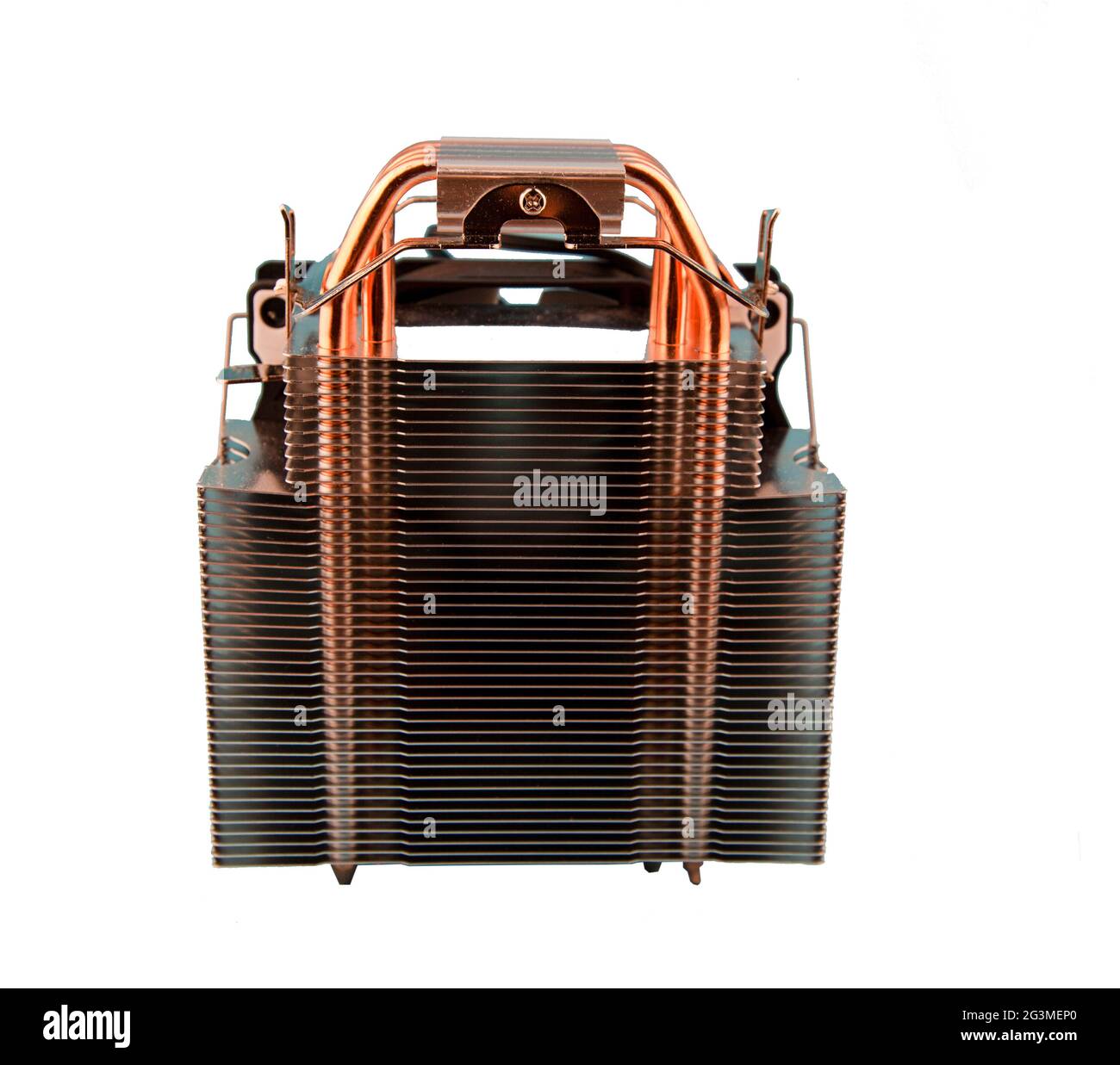 Computer cooler isolated on white background. Big powerful new device ...