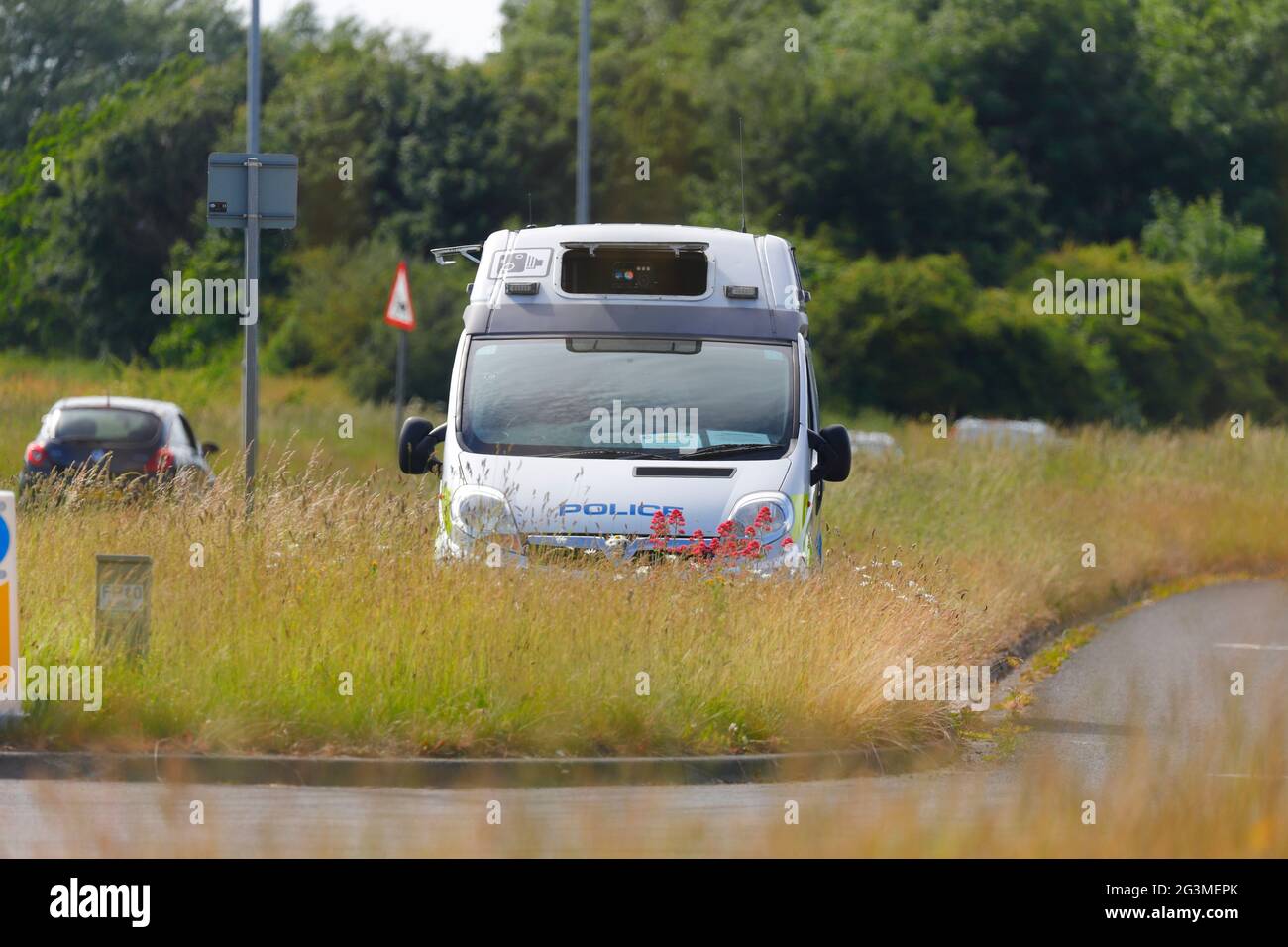 Speed awareness camera van in Rothwell,Leeds,West Yorkshire,UK Stock ...