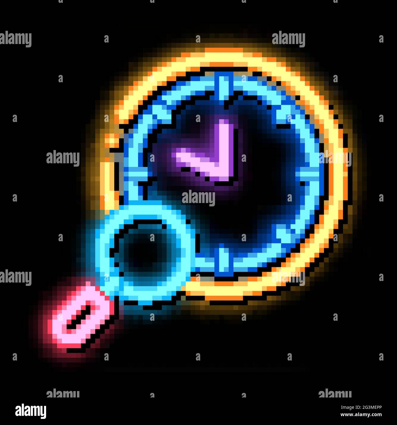 watch research neon glow icon illustration Stock Vector Image & Art - Alamy