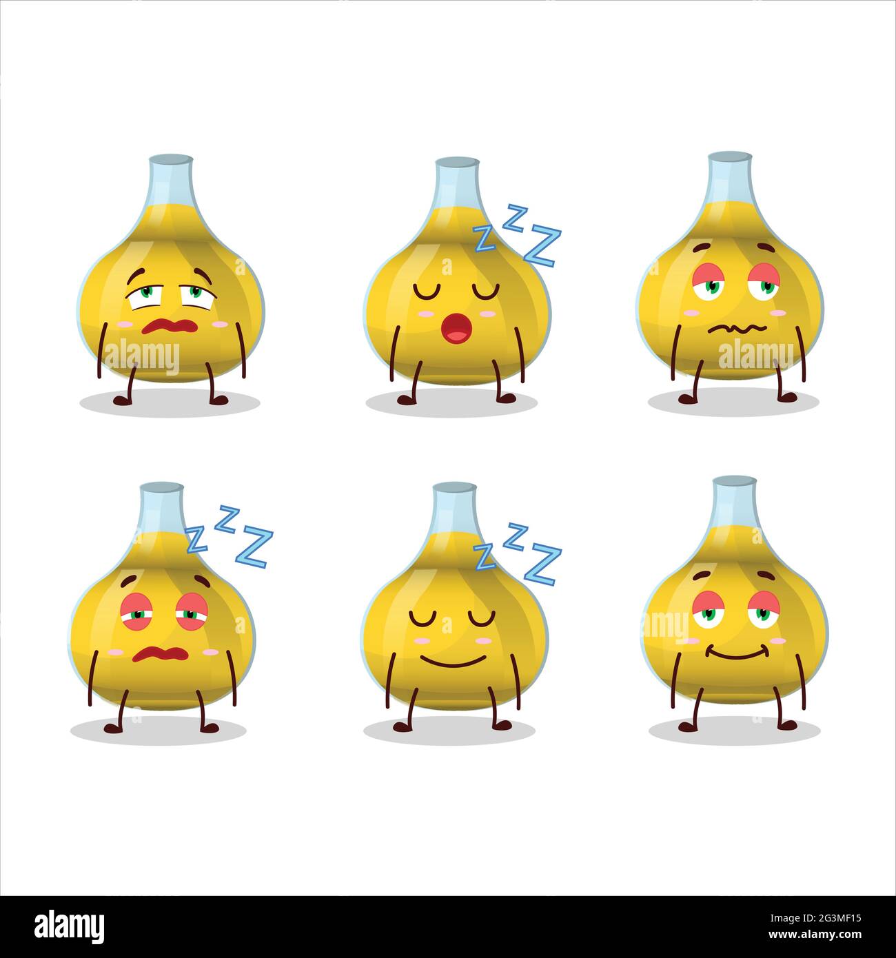 Cartoon character of tej with sleepy expression. Vector illustration ...