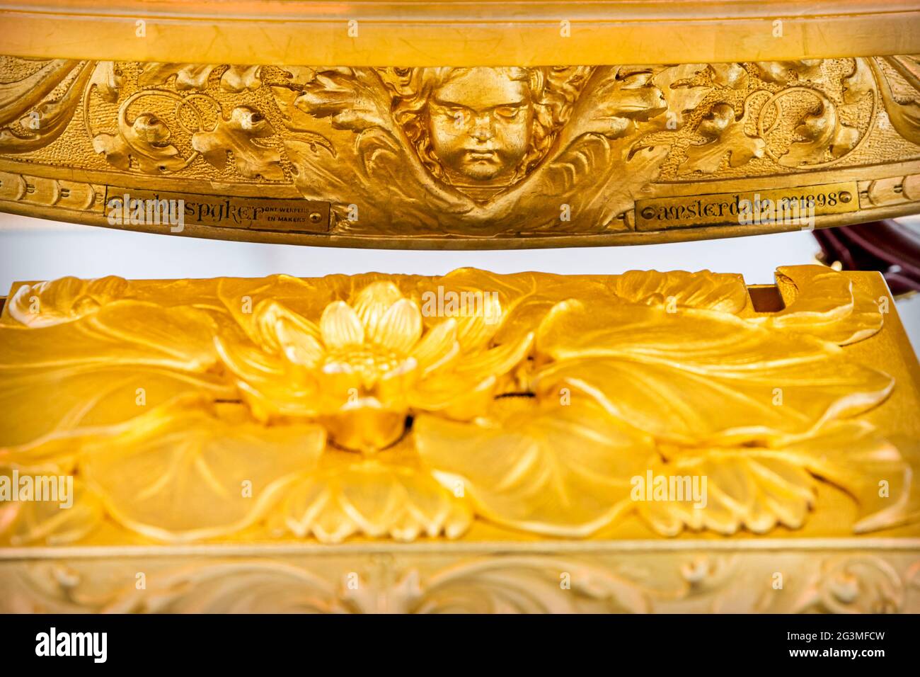 The restored Golden Coach is in the Amsterdam museum and is part of an ...