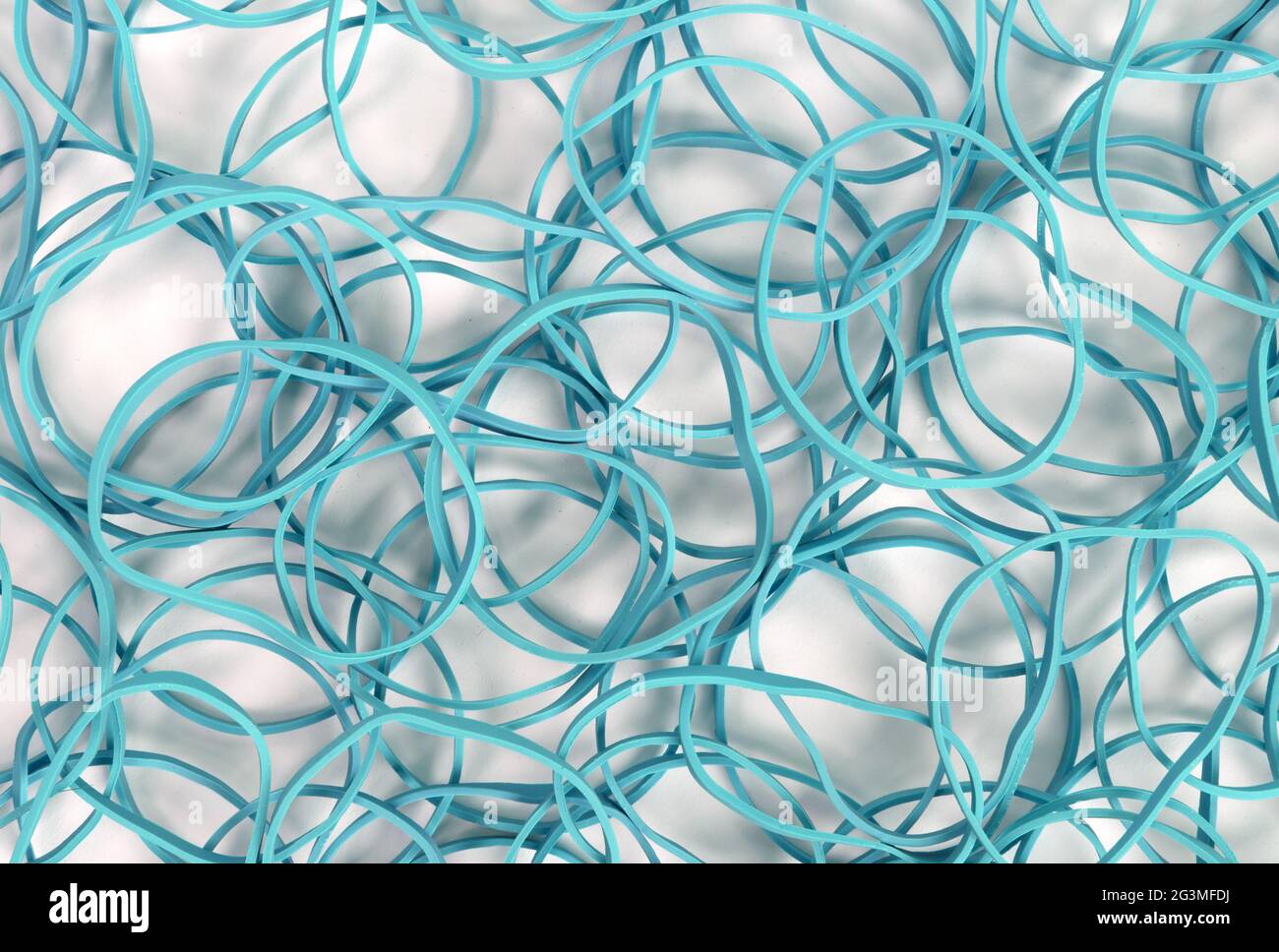 Close view small rubber bands Stock Photo - Alamy