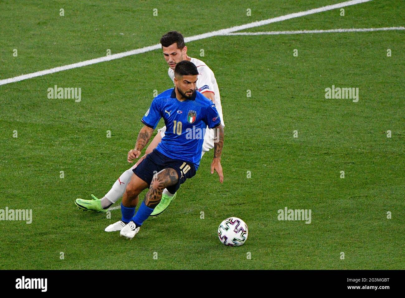 Lorenzo Insigne of Italy seen in action during the UEFA Euro 2020 Group ...