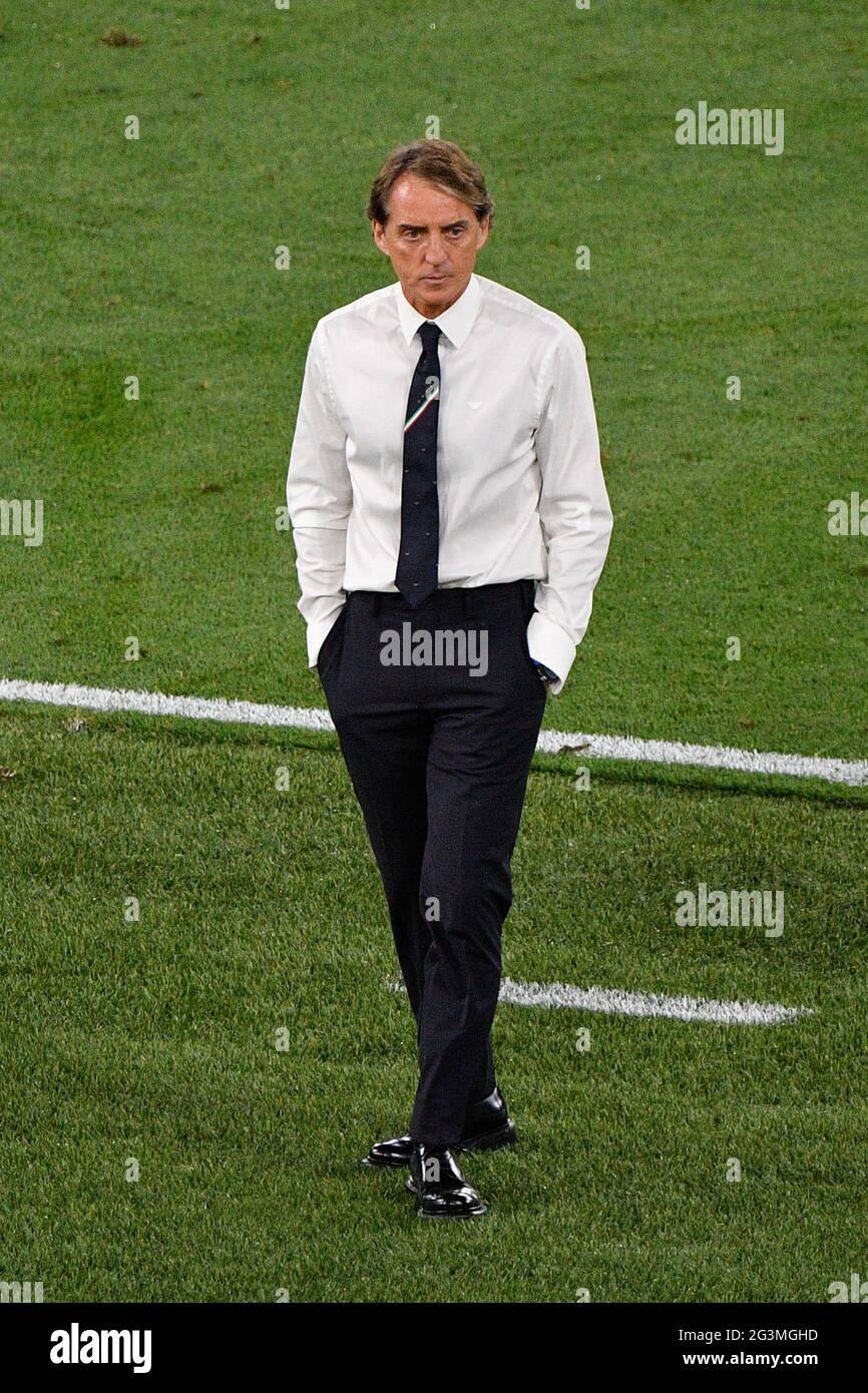 Roberto Mancini coach of Italy during the UEFA Euro 2020 Group A ...