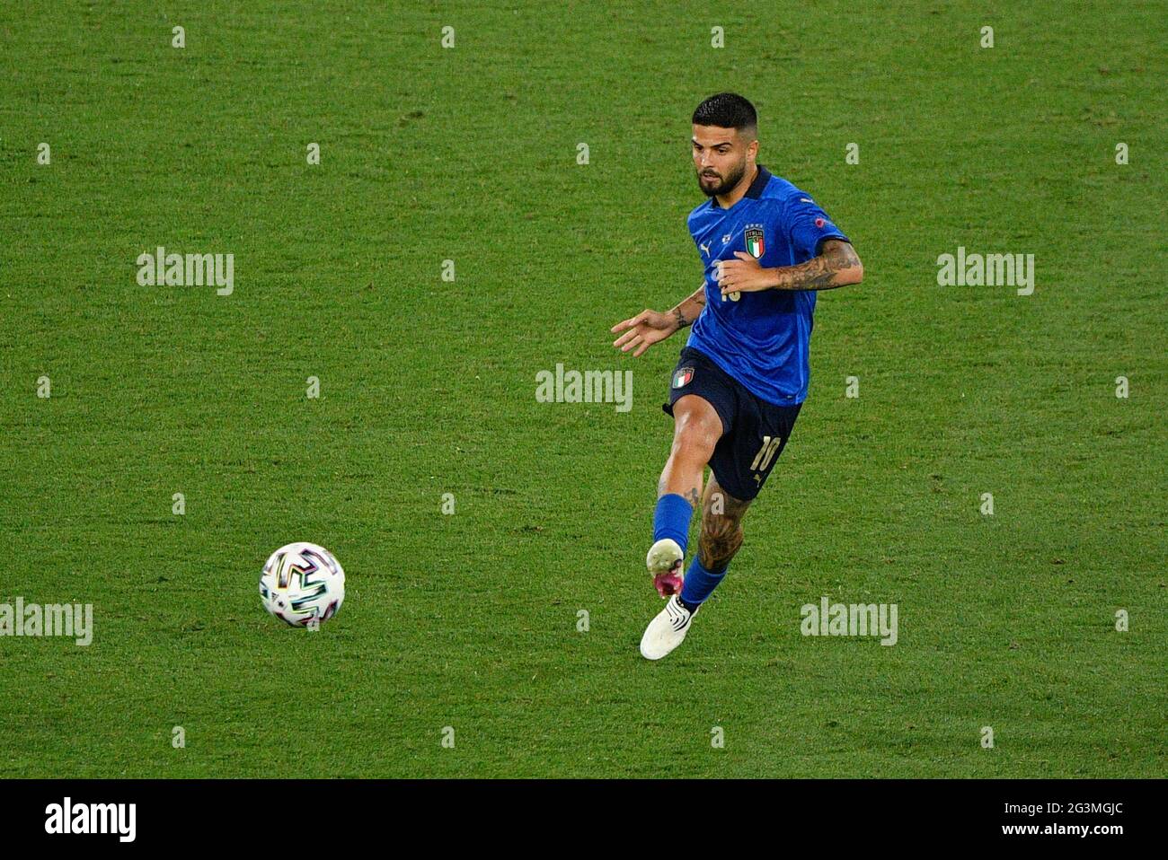 Lorenzo Insigne of Italy seen in action during the UEFA Euro 2020 Group ...