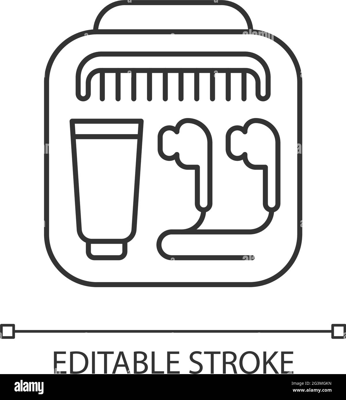 Airline amenities linear icon Stock Vector Image & Art - Alamy