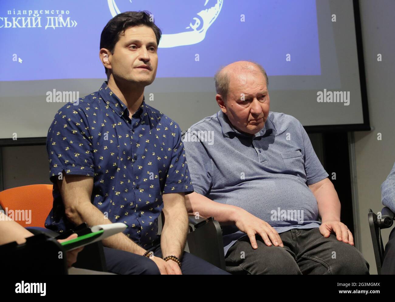 KYIV, UKRAINE - JUNE 16, 2021 - Crimean House director, Ukrainian filmmaker Akhtem Seitablaiev ...