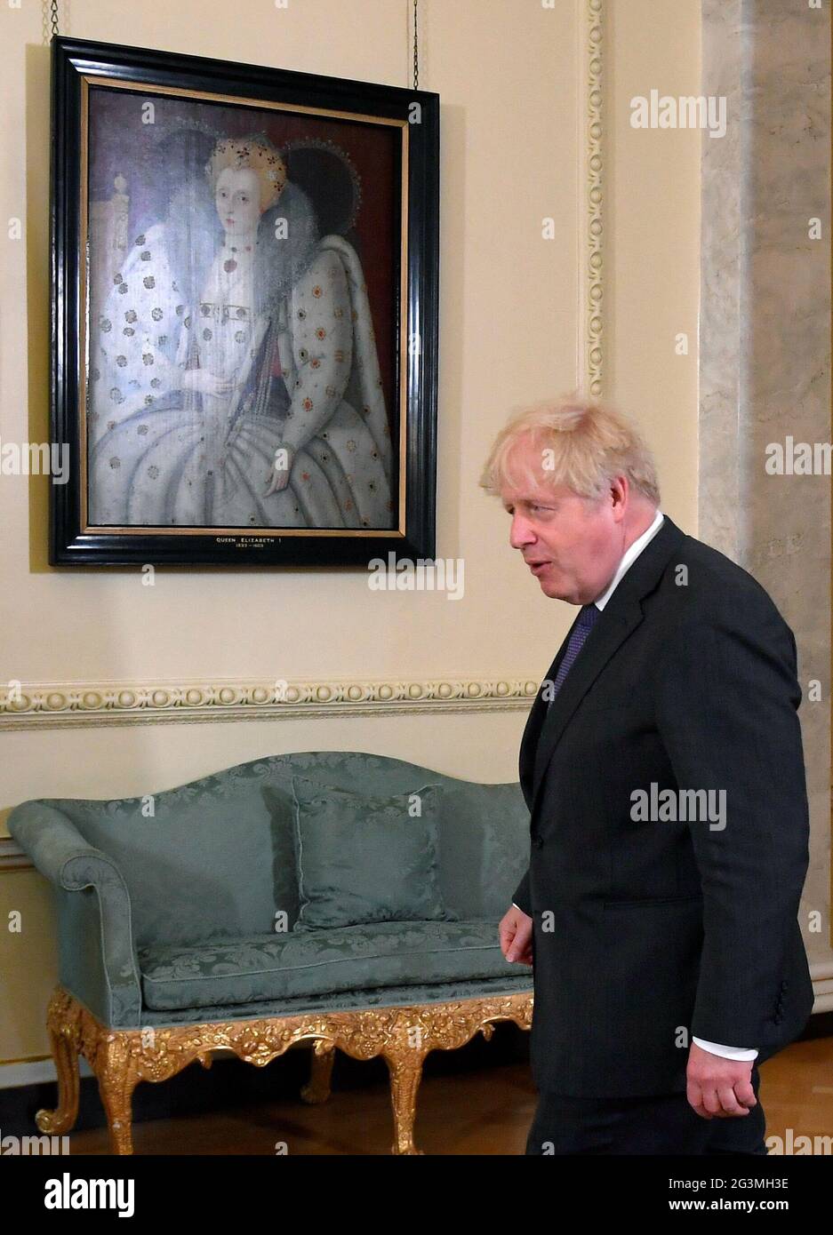 Prime Minister Boris Johnson ahead of his meeting with the Prime ...