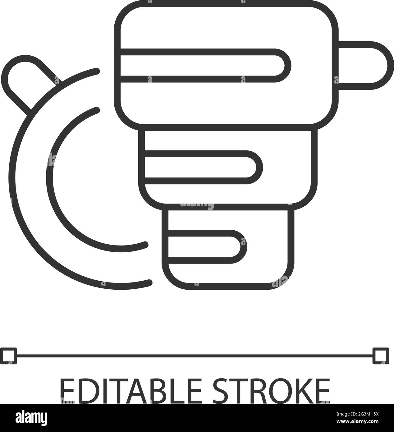 Foldable cup linear icon Stock Vector Image & Art - Alamy