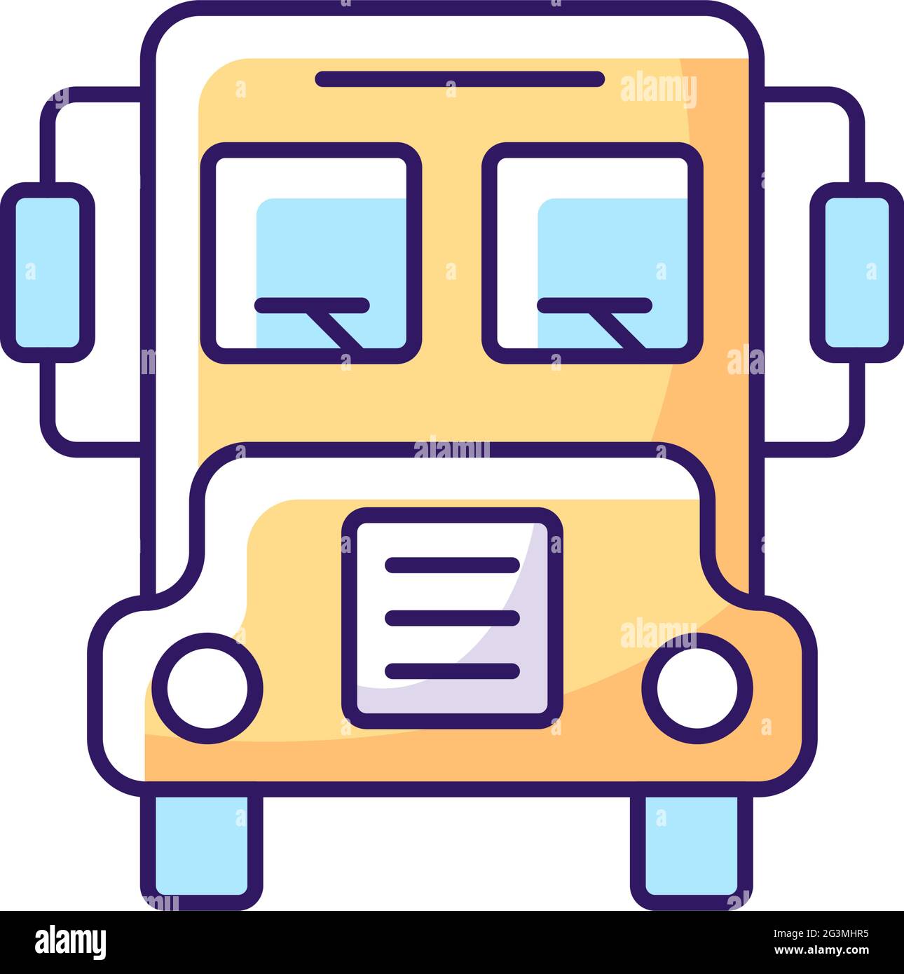 School bus RGB color icon Stock Vector Image & Art - Alamy