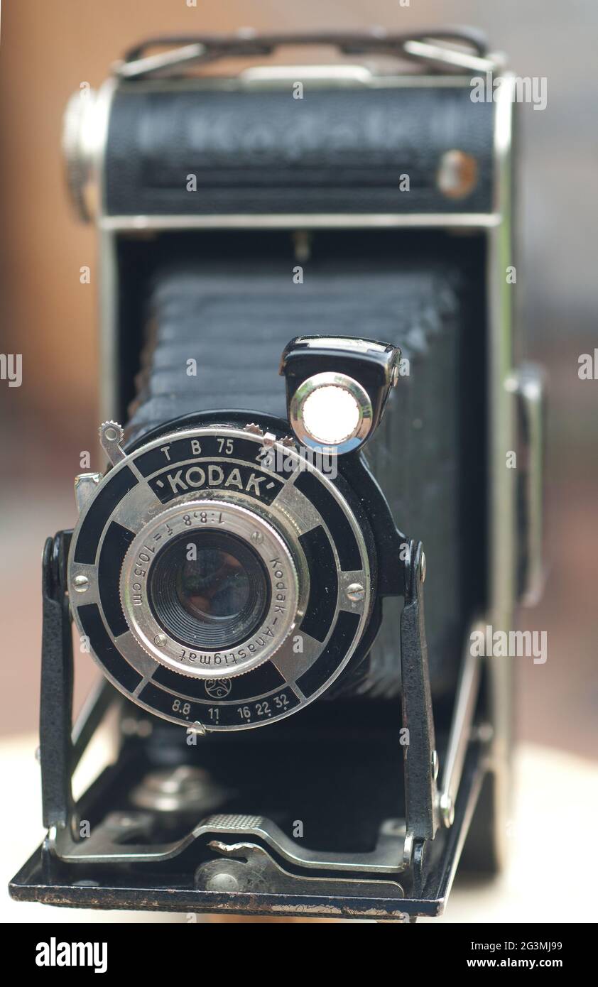 STUTTGART, GERMANY - Jun 10, 2021: Old Kodak box camera from the 1930s ...