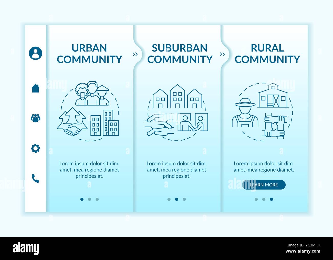 Social units types onboarding vector template Stock Vector Image & Art ...