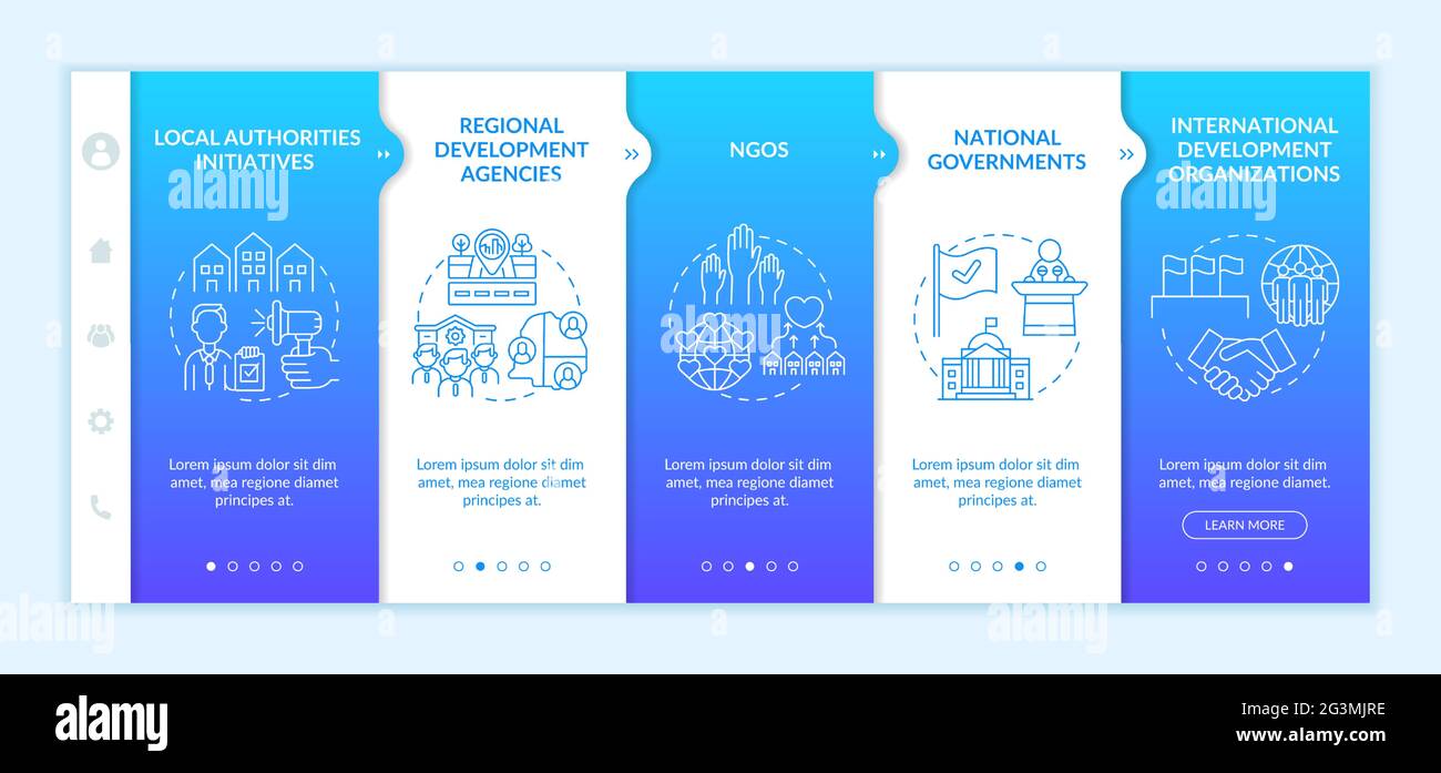 Social unit development programs levels onboarding vector template Stock Vector Image & Art - Alamy