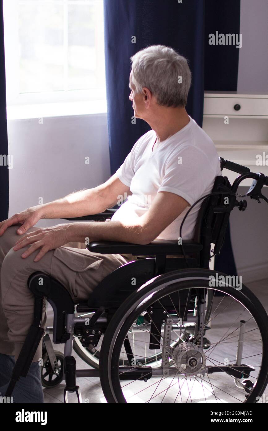 Wheelchair user senior hi-res stock photography and images - Alamy
