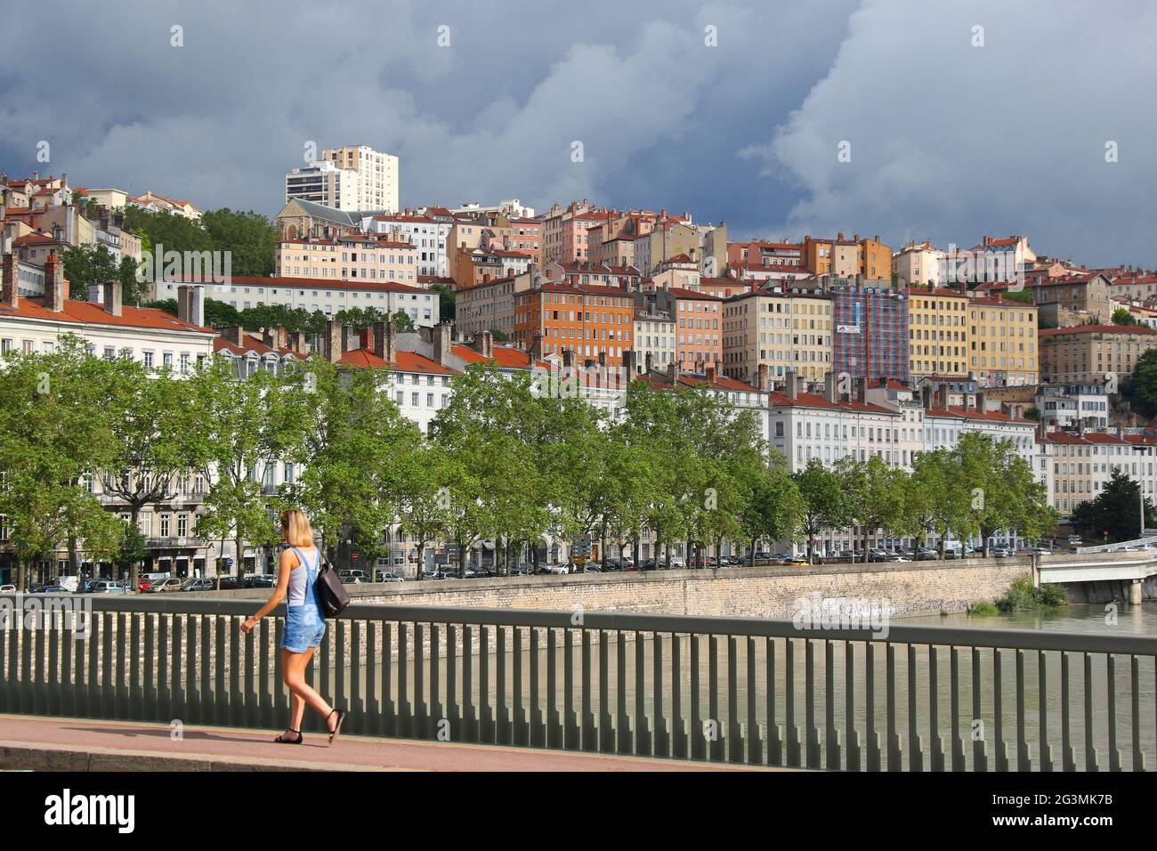 FRANCE RHONE (69) LYON. DOCK DU RHONE, DISTRICT OF CROIX ROUSSE Stock ...