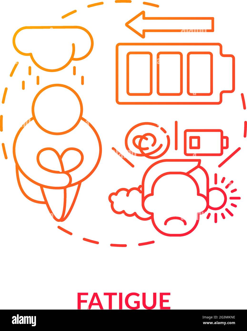 Fatigue concept icon Stock Vector Image & Art - Alamy