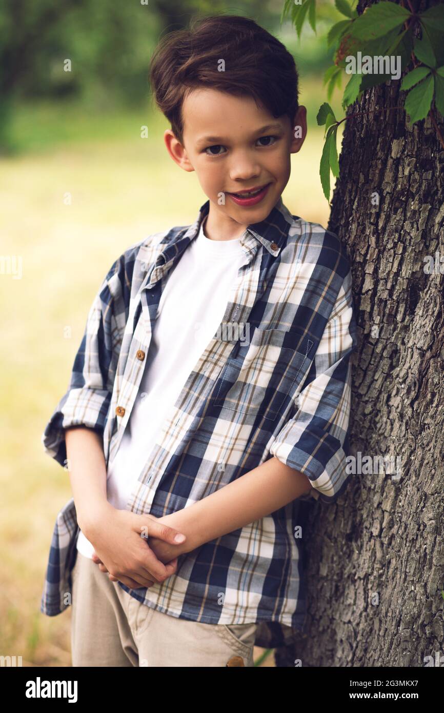 Portrait of cuite little boy Stock Photo - Alamy
