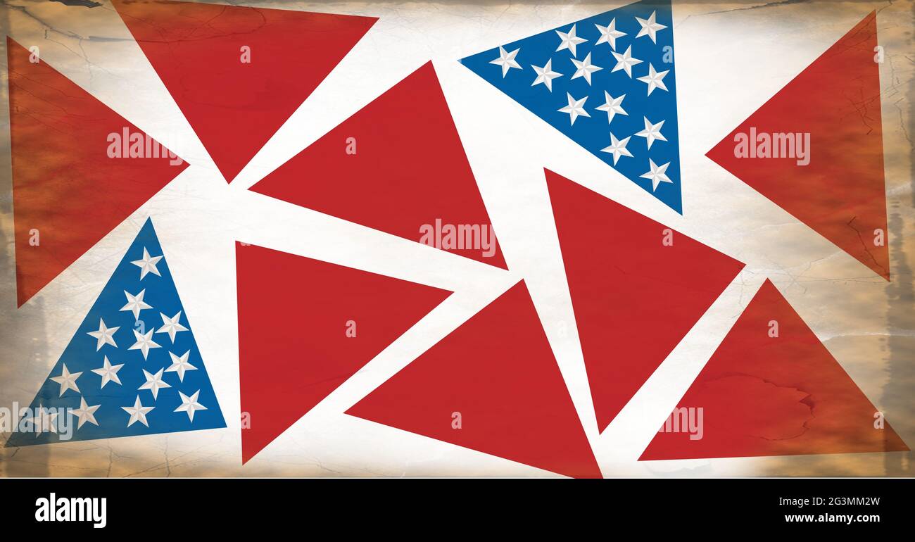 Flag with star and triangle hi-res stock photography and images - Alamy