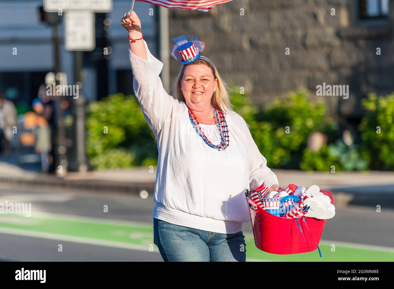 Quincy, Massachusetts, 2021 Quincy Flag Day Parade, 70th Anniversary ...