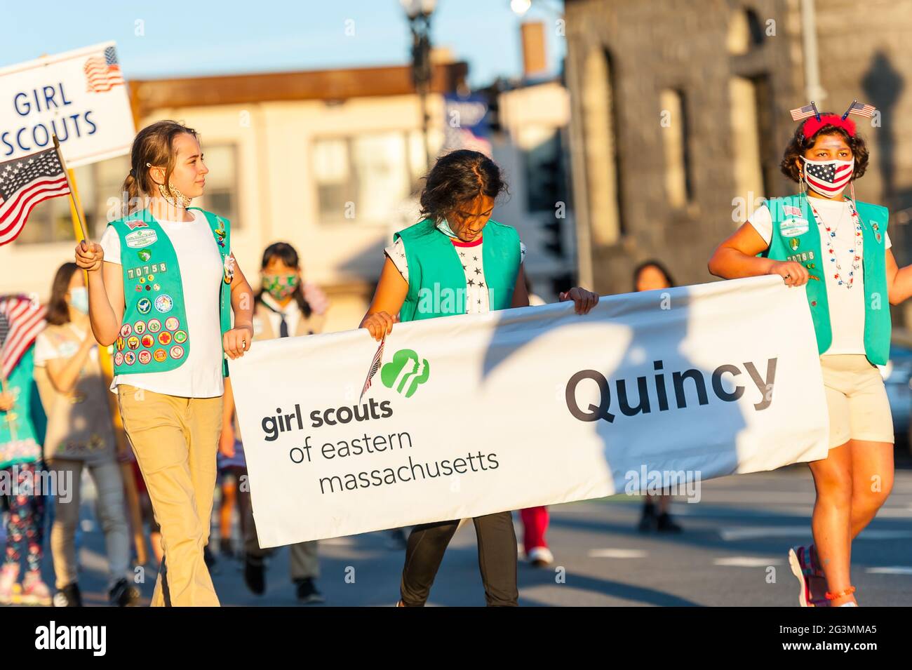 Quincy, Massachusetts, 2021 Quincy Flag Day Parade, 70th Anniversary ...