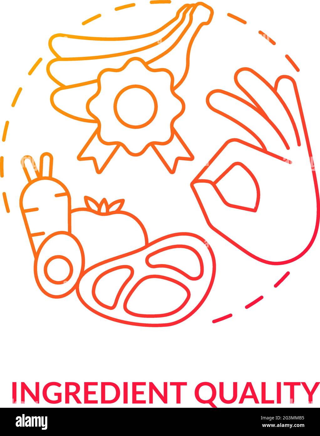 Ingredient quality concept icon Stock Vector Image & Art - Alamy