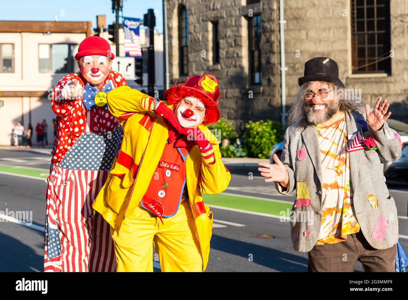 Aleppo Shriners Clowns, Quincy, Massachusetts, 2021 Quincy Flag Day ...