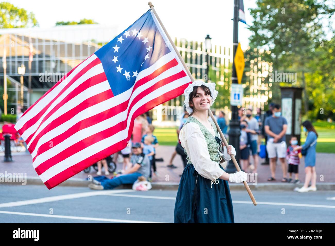 Quincy, Massachusetts, 2021 Quincy Flag Day Parade, 70th Anniversary ...