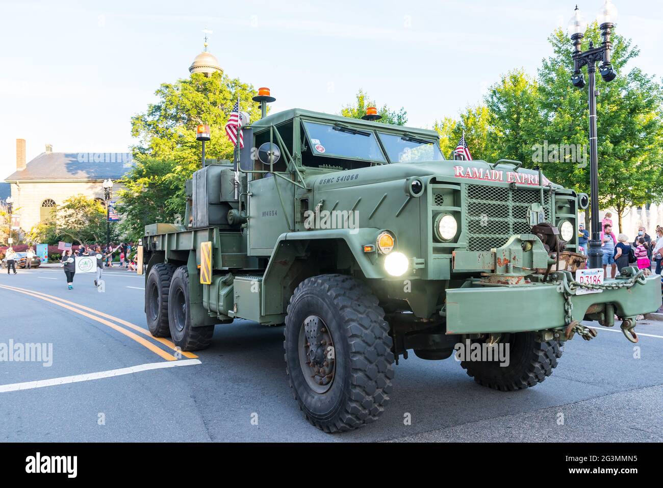 Military Truck, Quincy, Massachusetts, 2021 Quincy Flag Day Parade ...
