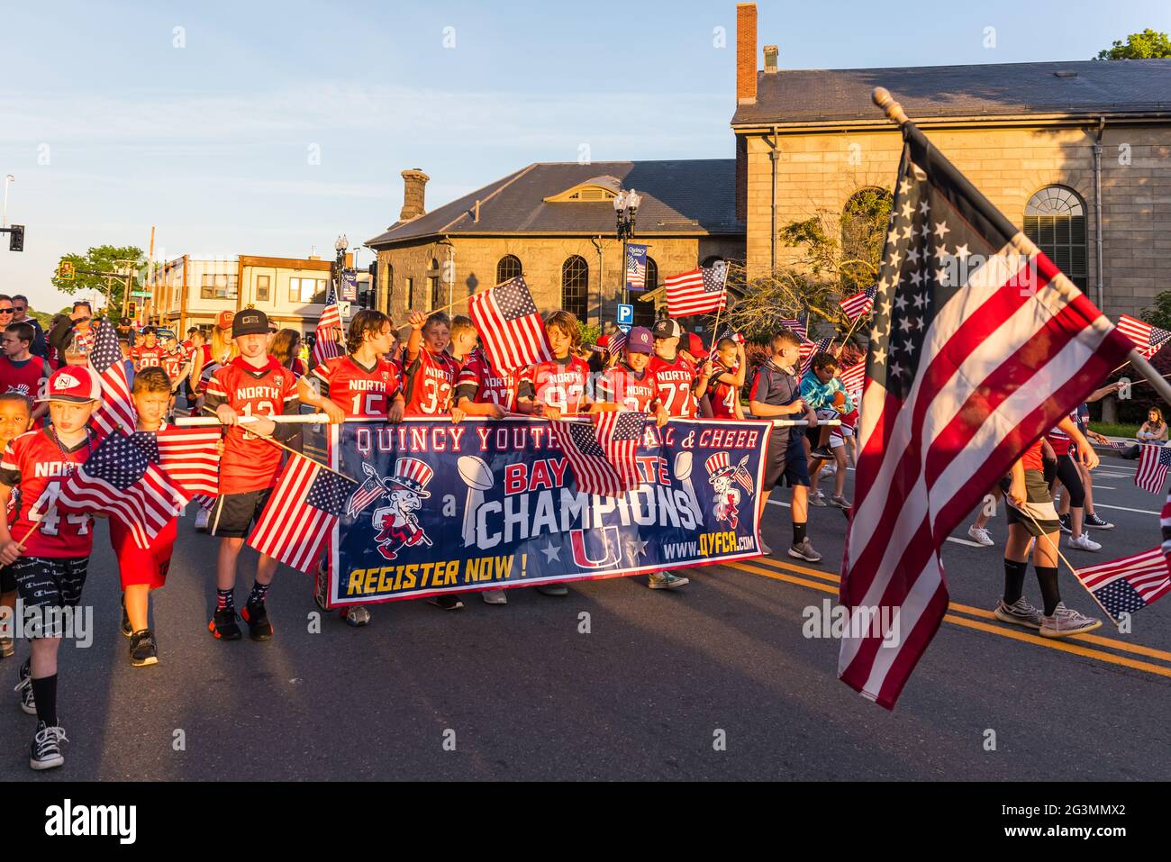 Quincy, Massachusetts, 2021 Quincy Flag Day Parade, 70th Anniversary ...