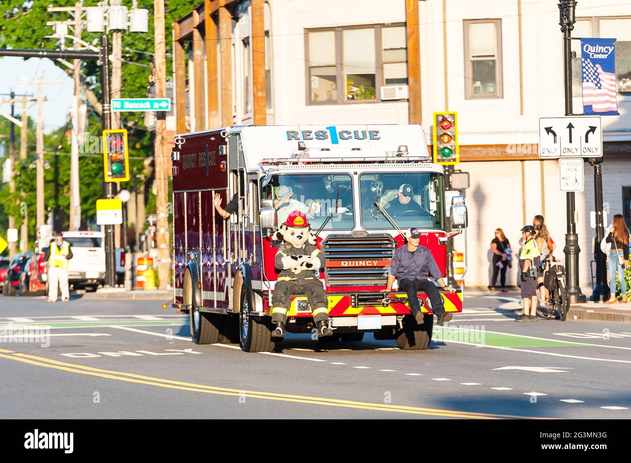 Quincy, Massachusetts, 2021 Quincy Flag Day Parade, 70th Anniversary ...